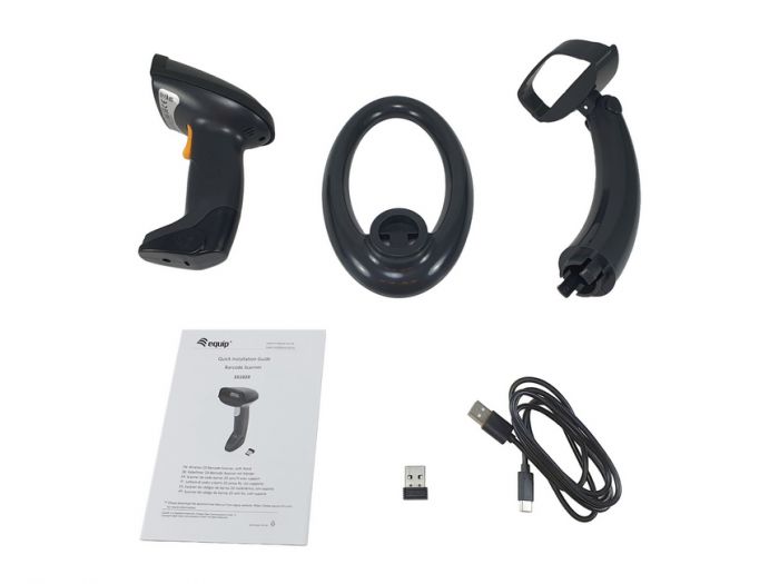 351029 Wireless 2D Dual Mode 2.4GHz + Bluetooth Barcode Scanner, with ...