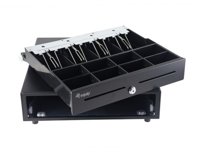 351010 Cash Register Drawer for Point of Sale (POS) System, 4 Bill/8 Coin Compartments ...