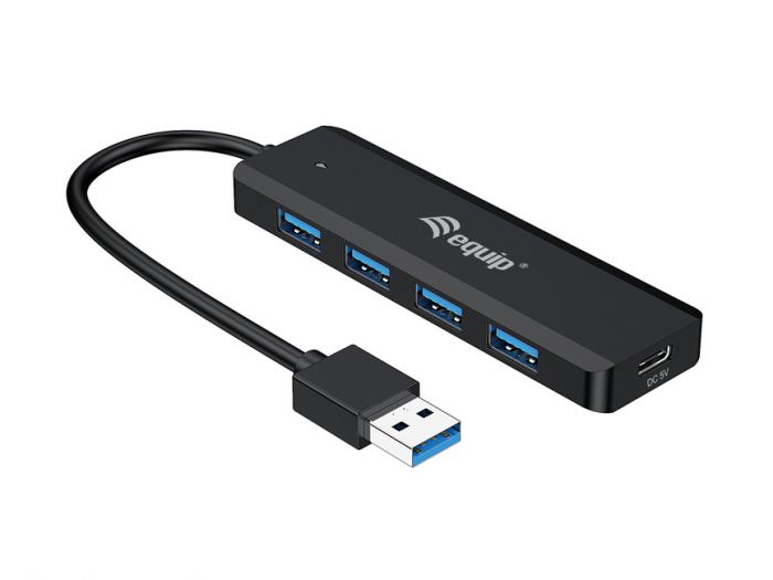 128959 4-Port USB 3.2 Gen 1 Hub with USB-C Adapter, USB-A to 4 x USB-A ...
